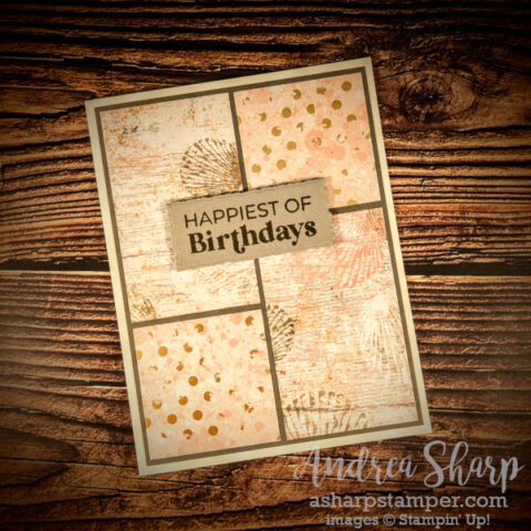 Offset Grid Birthday | Andrea Sharp, Stampin' Up! Demonstrator